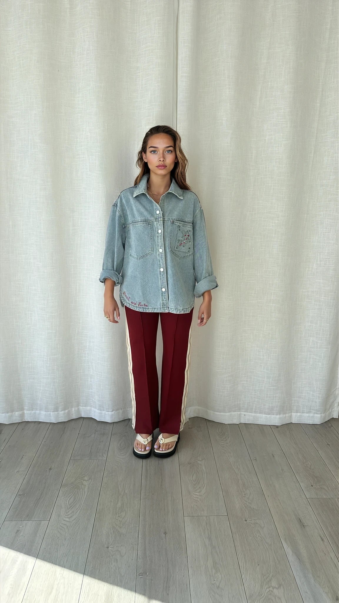 Lucky Tiger Denim Shacket – lolaandsage